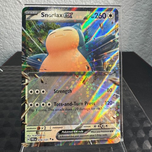Snorlax ex 076/131 Sv: Prismatic Evolutions Holo NM Pack Fresh! | eBay