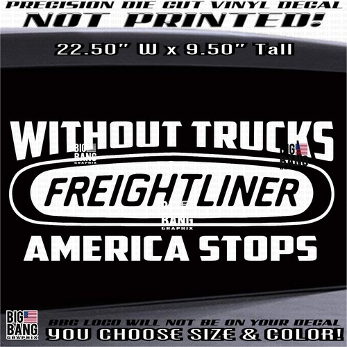 Trucker Vinyl Decal Sticker Die Cut Lettering Fits Freightliner Semi ...