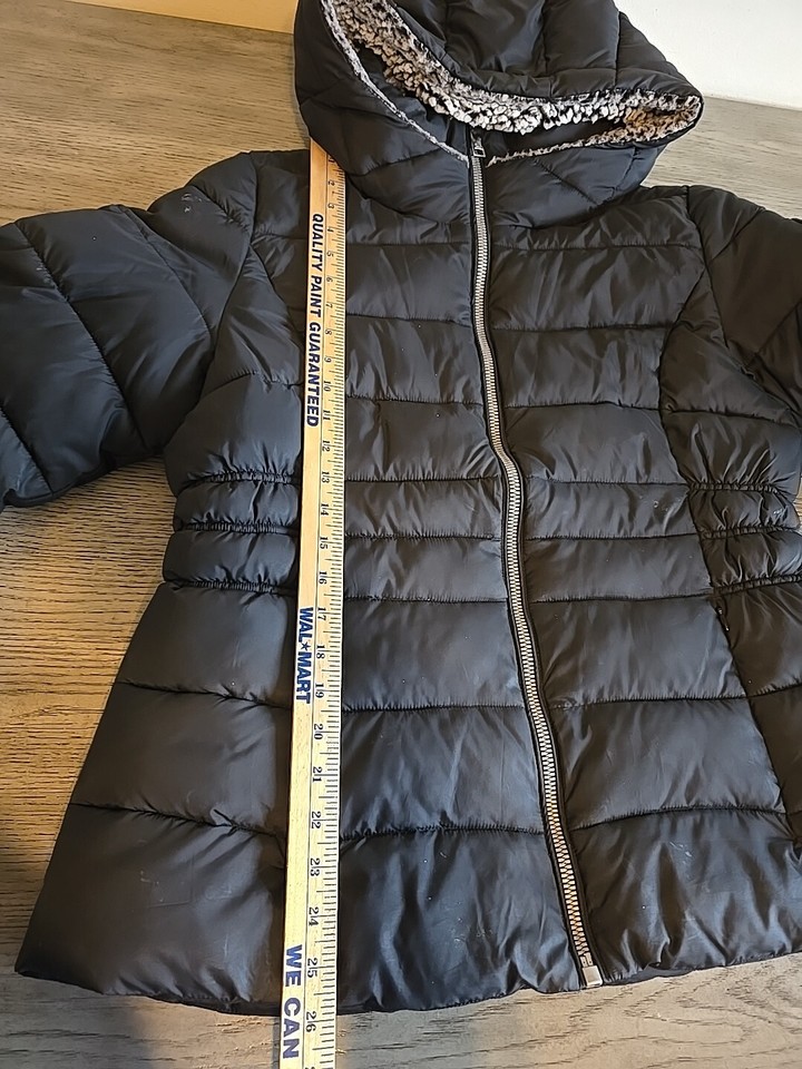 HFX Performance Apparel Womens Jacket Black Size L Faux Fur Zip Hoodie ...