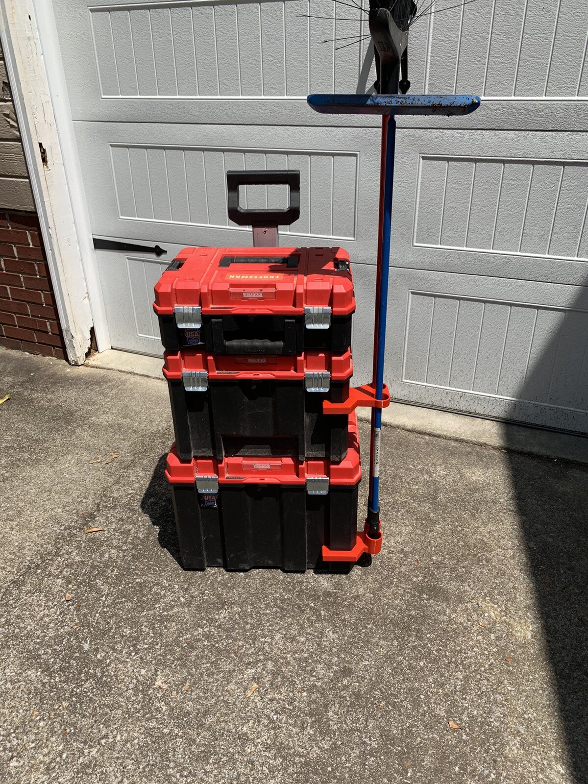 Craftsman Versastack Pole Holder Broom Holder Right Side Red | eBay