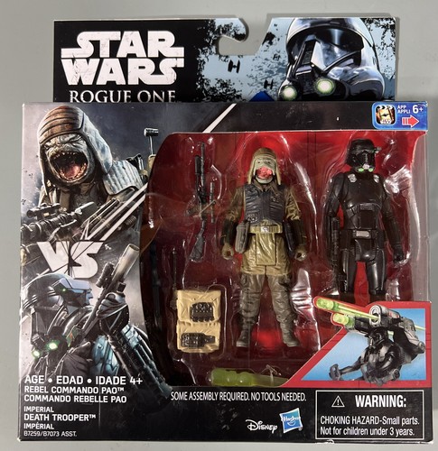 Hasbro Star Wars Rogue One Imperial Death Trooper & Rebel Commando Pao ...