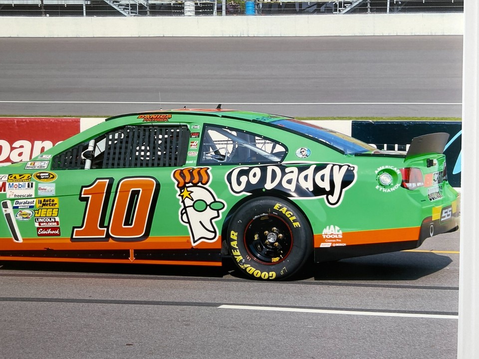 Danica Patrick - 8x10 Photo (2013) - GoDaddy Racing Team Car Up Close ...