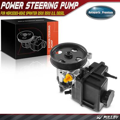 Power Steering Pump w/ Pulley for Mercedes-Benz Sprinter 2500 3500 2.1L ...