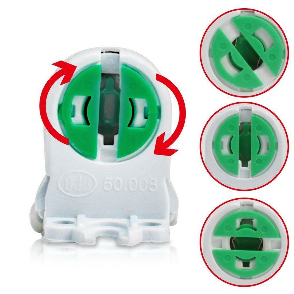 T5 LED Fluorescent Tube Lamp Holder Tombstone , Medium Bi-Pin Socket ...