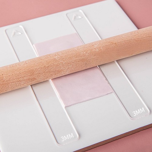 Pottery Teaching Rolling Mud Stick Wooden Polymer Clay Depth Tools Clay ...