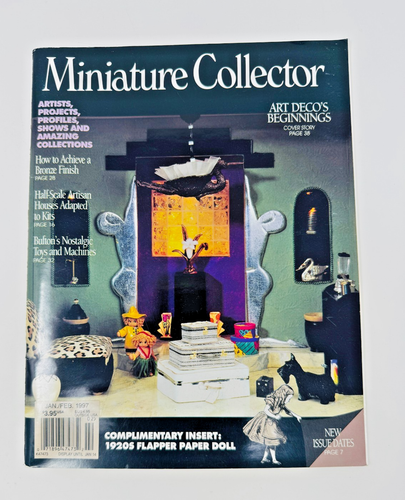 Miniature Collector Dollhouse Magazine Jan/Feb 1997 Half Scale Artisan ...