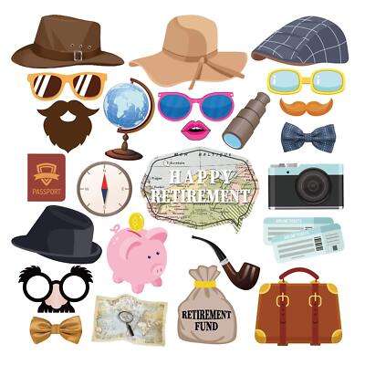 Adventure Photo Booth Props Retirement or Travel Theme 25 Count | eBay