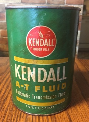 VINTAGE KENDALL A-T FLUID AUTOMATIC TRANSMISSION FLUID FULL CAN FORD ...