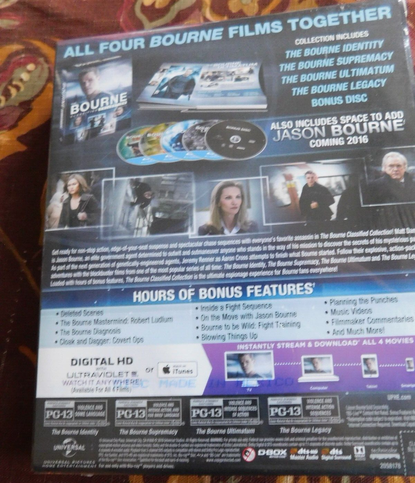 The Bourne Classified Collection DVD Matt Damon NEW 25192358722| eBay