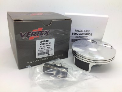 Vertex Piston Kit KTM EXC-F 450 Rings Pin Clips 2017-2022 Size A 94 ...