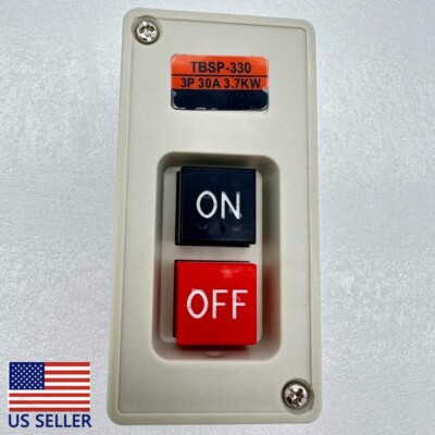 MOMENTARY Pushbutton Switches 30A 3-Phase Power Pushbutton Switch - On ...