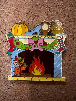 Disney Pin - Loungefly - Christmas Holiday Fireplace Mantle ...