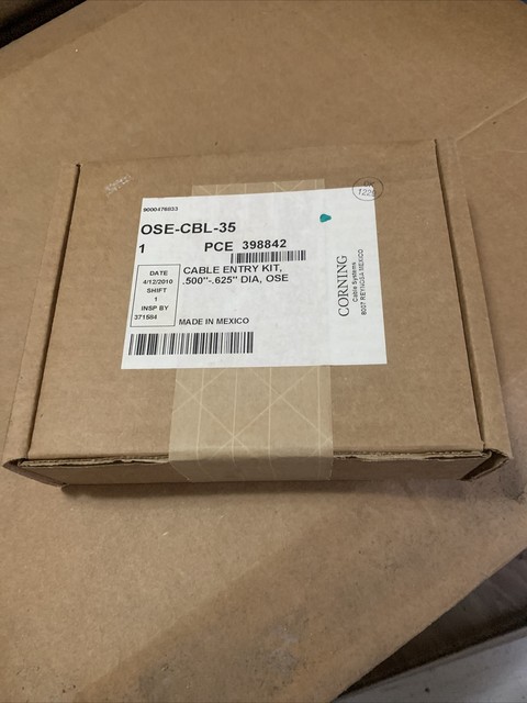 Corning Ose-cbl-35 Cable Entry Kit PCE 398842 for sale online | eBay