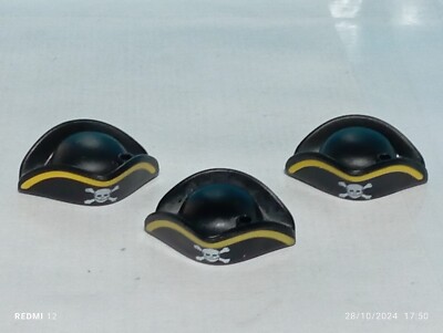 PLAYMOBIL x3 PIRATE TRICORNS PIRATE SHIP GALLEON CAPTAIN PIRATE | eBay