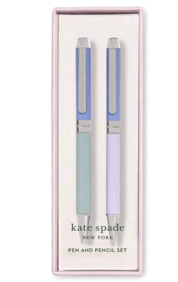 Kate Spade New York “COLORBLOCK PEN AND PENCIL SET” BLACK INK/0.9mm | eBay