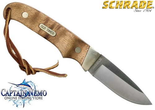 SCHRADE OLD TIMER LARGE PRO HUNTER SKINNING KNIFE WITH LEATHER SHEATH PHW | eBay Australia