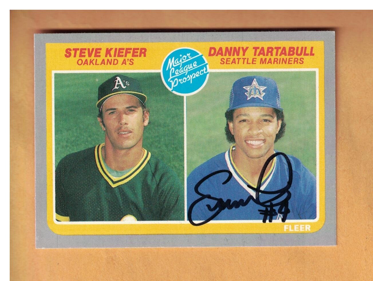 Danny Tartabull AUTOGRAPHED 1985 FLEER ROOKIE BASEBALL CARD SIGNED ...