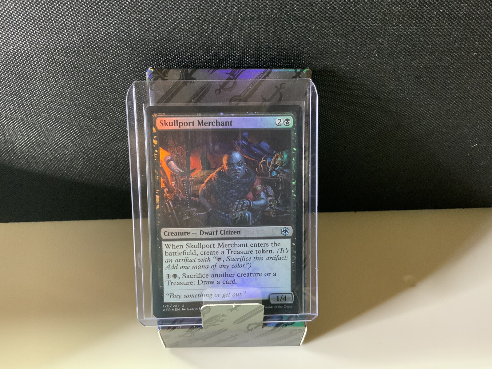 MTG Magic: The Gathering FOIL Skullport Merchant AFR Forgotten Realms ...