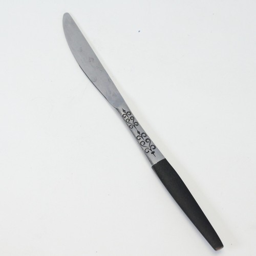 Interpur INR2BL Dinner Knife 8 3/4" Black Faux Wood Stainless | eBay