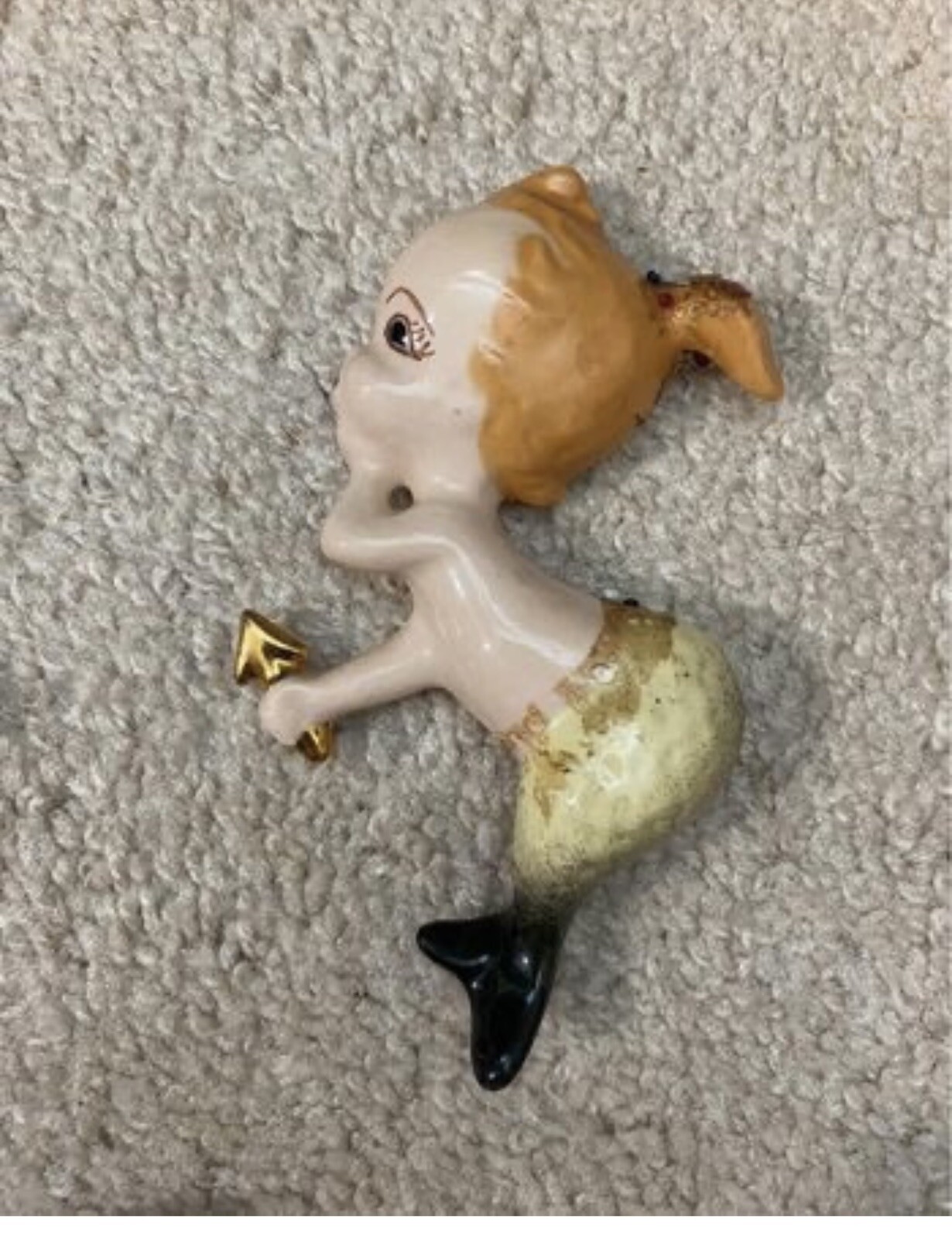 Rare Vintage 1950s Chalkware Mermaids Wall Decor Plaques | eBay