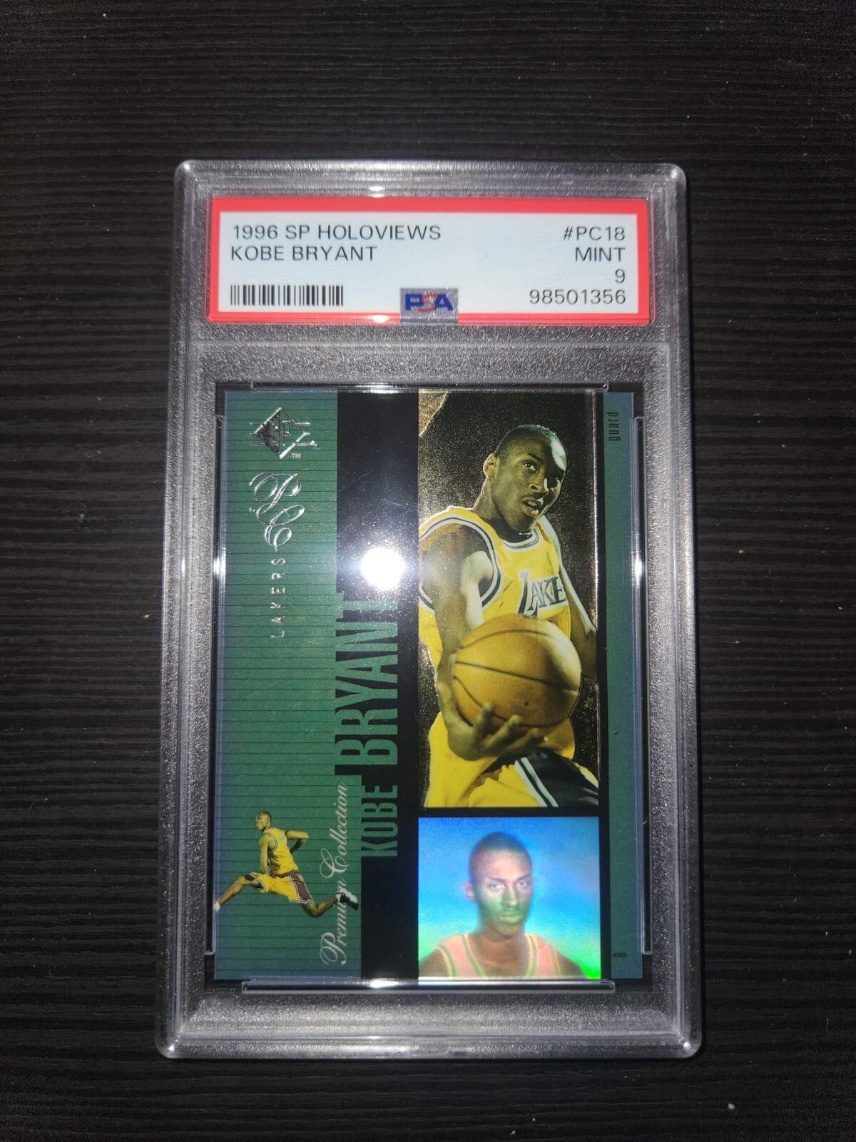 1996-97 SP Premium Collection Holoviews PC18 Kobe Bryant rookie RC PSA ...