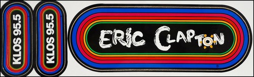 Eric Clapton 80's KLOS LA Radio Concert Rainbow Bumper Stickers | eBay