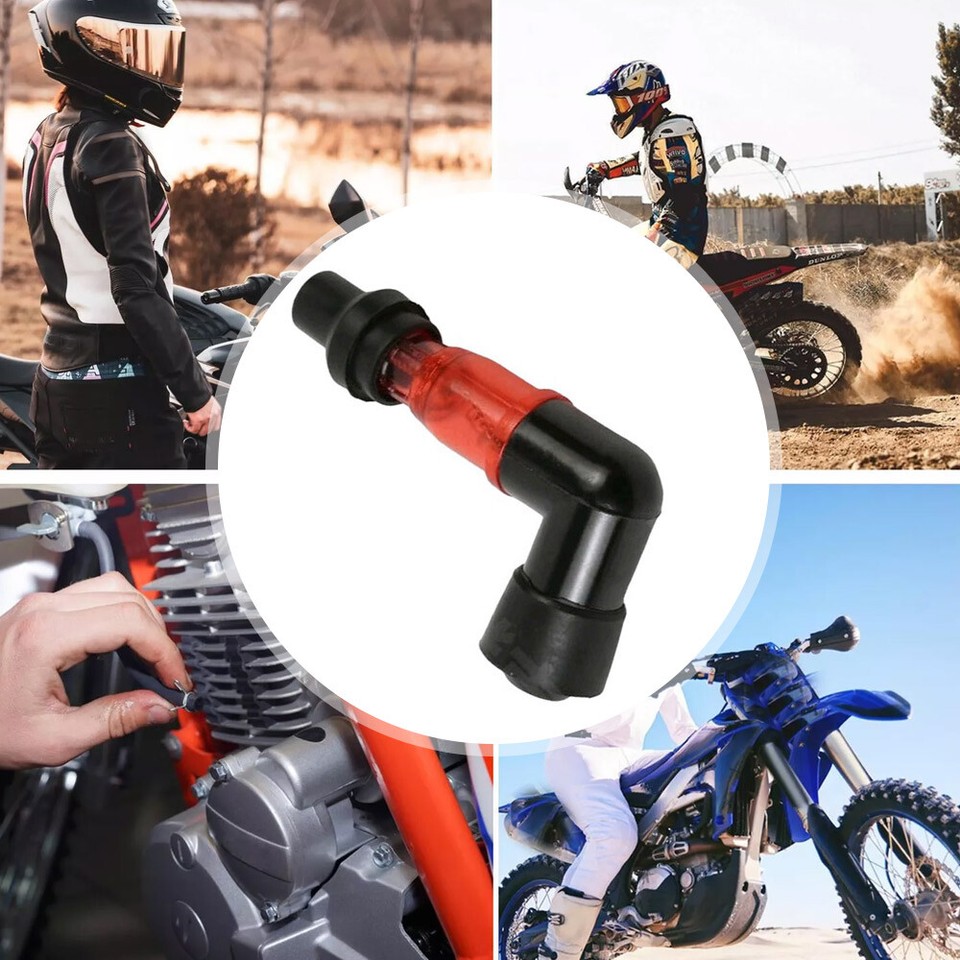 Universal Motorcycle 90 Degree Flashing Spark Plug Cap Ignition Spark ...