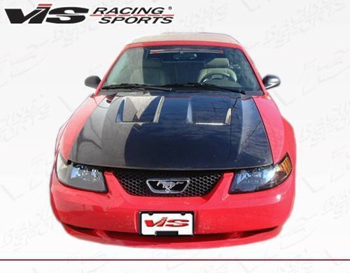 Carbon Fiber Hood Heat-Extractor For 99-04 2dr Ford MUSTANG | eBay