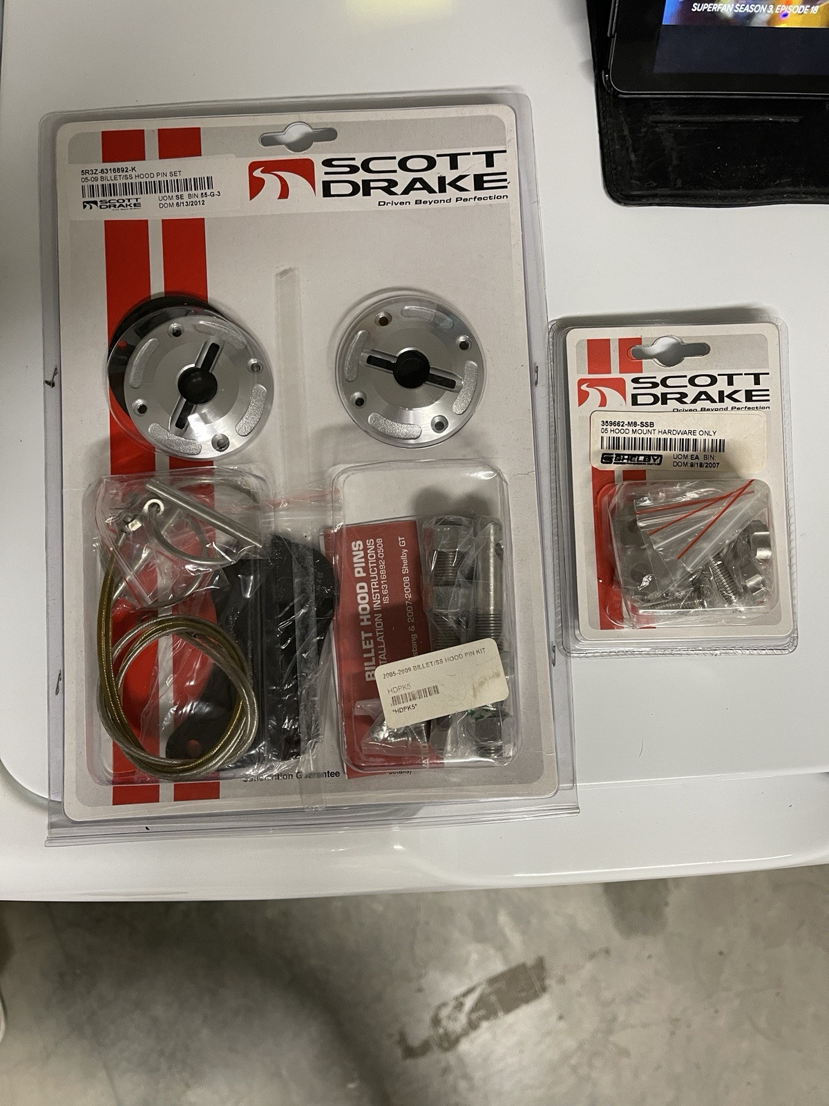 Drake Automotive Group 5R3z-6316892-K Hood Pin Kit Billet 05-09 Mustang ...