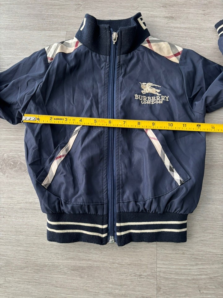 Burberry Quilted Jacket Youth Small Black Logo Design | eBay UK