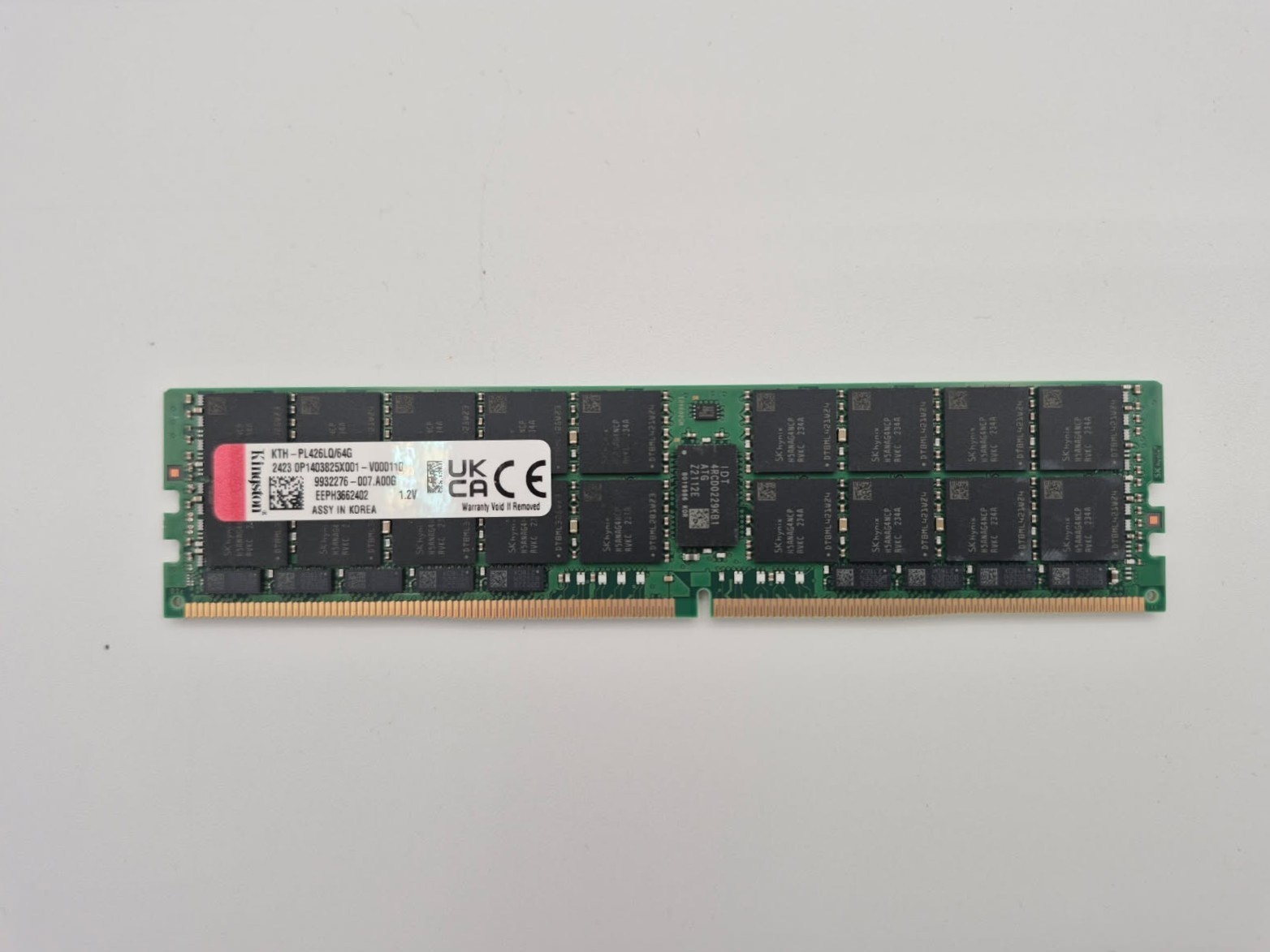 KINGSTON 64GB 4RX4 PC4-2666 DDR4 ECC CL19 SERVER RAM 1.2V KTH-PL426LQ ...