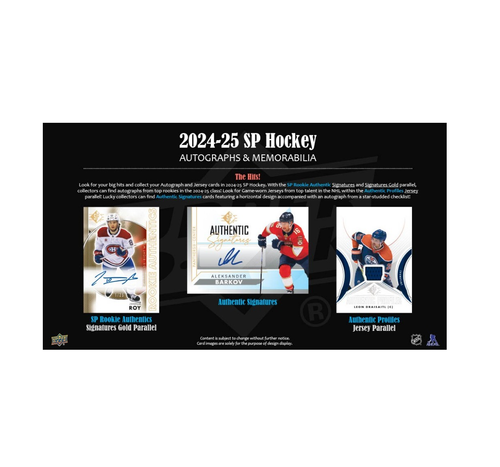 2024-25 Upper Deck SP Authentic Hockey Blaster 20-Box Case | eBay