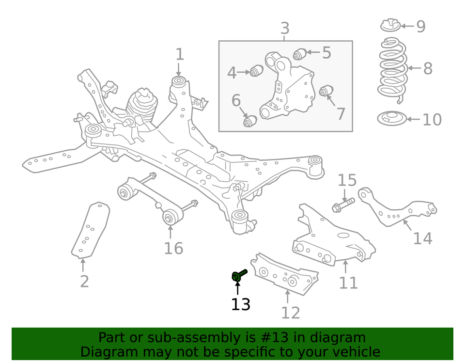 Genuine Nissan Track Bar Bolt 55226-3TA0C | eBay