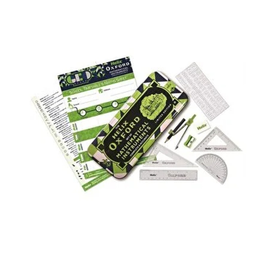 Helix Oxford Set Of Mathematical Instruments Compass Pencil Ruler ...
