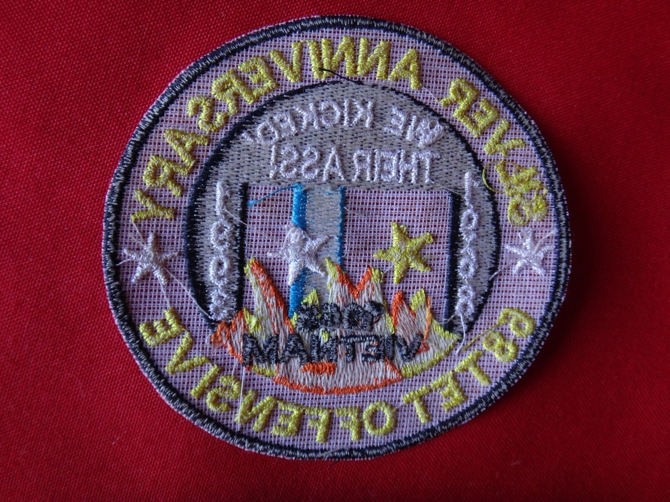 SILVER ANNIVERSARY Vietnam War 1968 TET OFFENSIVE Commemorative Patch ...