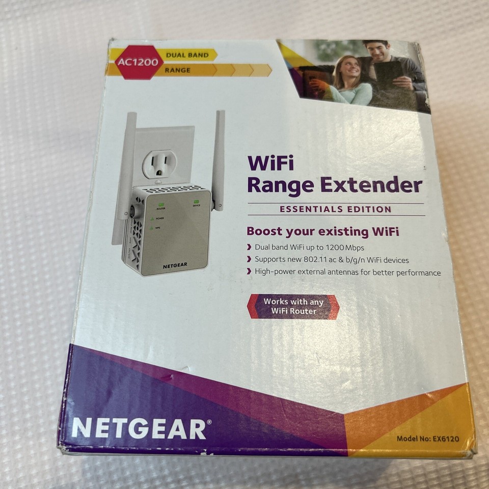 NETGEAR AC1200 Wi-Fi Range Extender - Essentials Edition Mode EX6120 ...