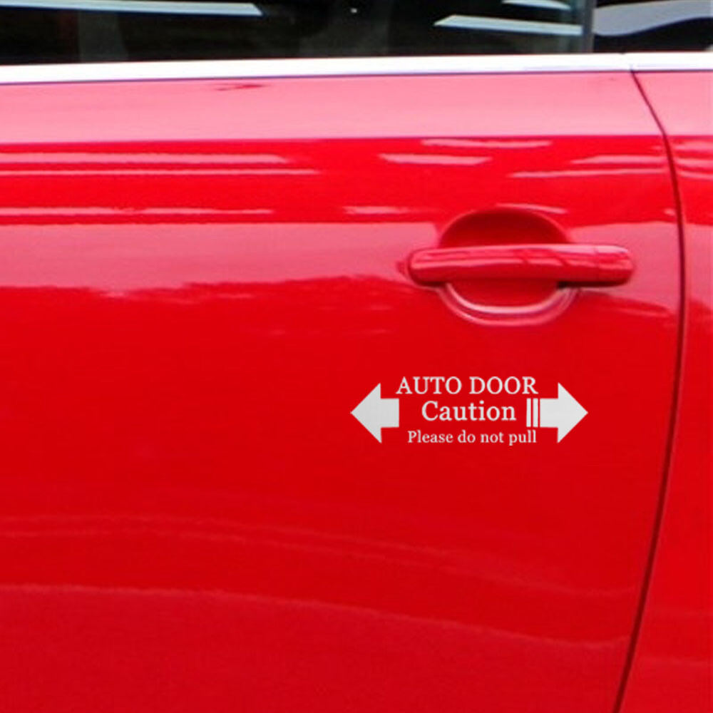 1x Automatic Auto Door Warning Caution Please Don't Pull Car Body ...