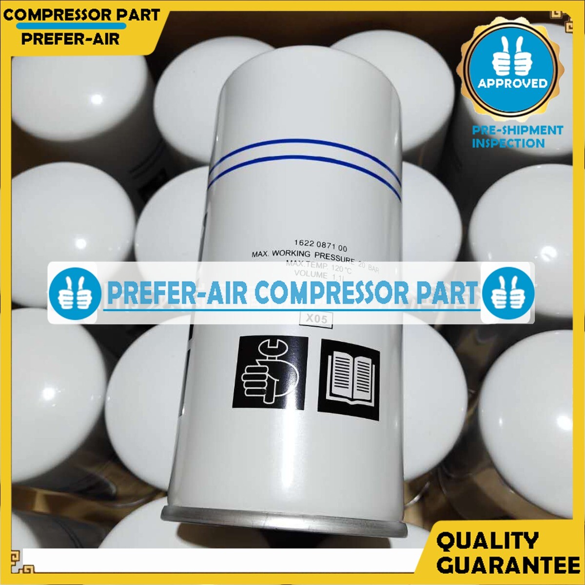 1PC Oil Separator 2903087100 = 1622087100 Oil Fit for Atlas Copco Air ...