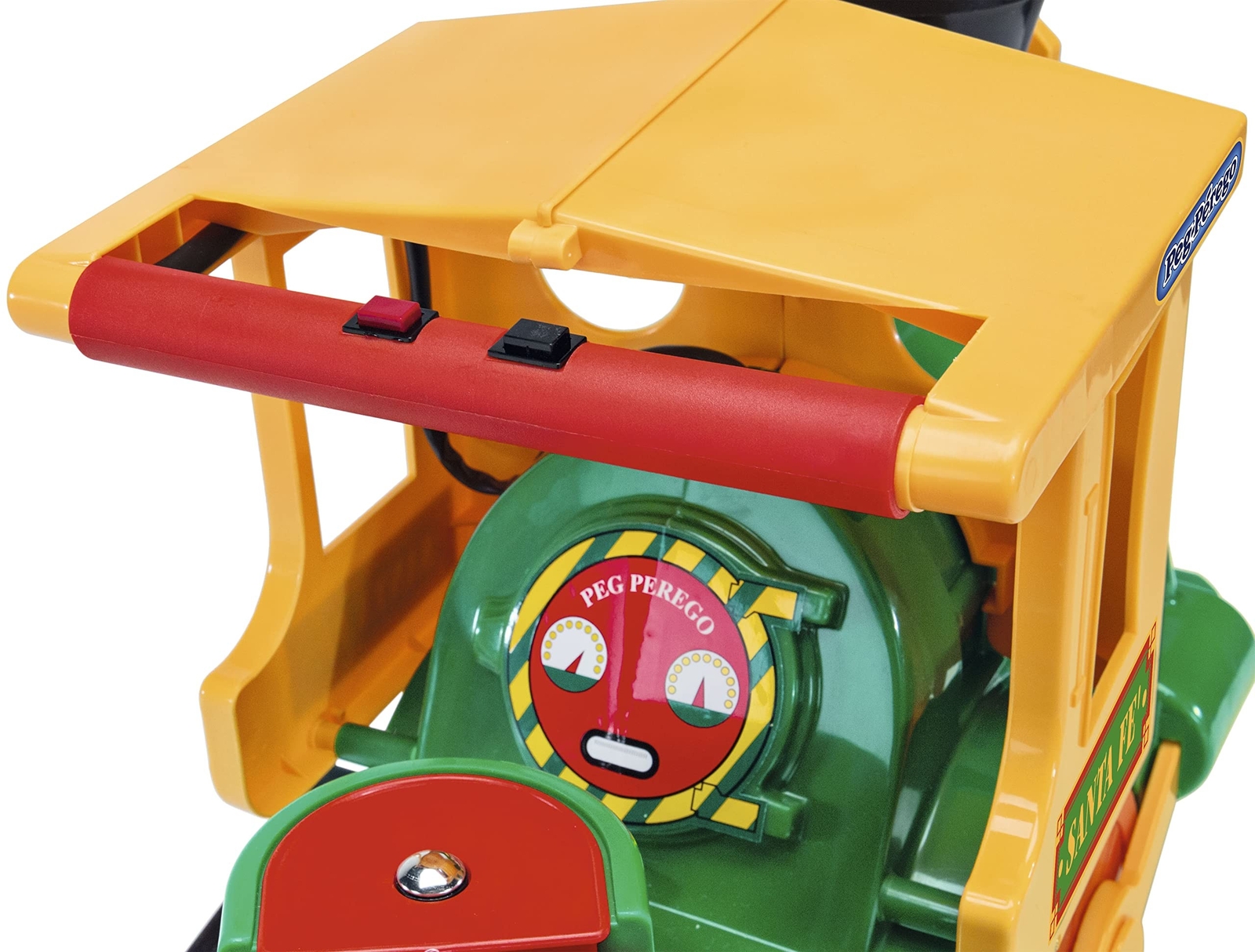 Peg Perego Santa FE 6v Electric Ride on Train Set Green Ed 1077 for ...