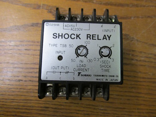 UST Tsubaki TSB50 Shock Relay 230/115VAC 50/60Hz Input 5mA Output ...