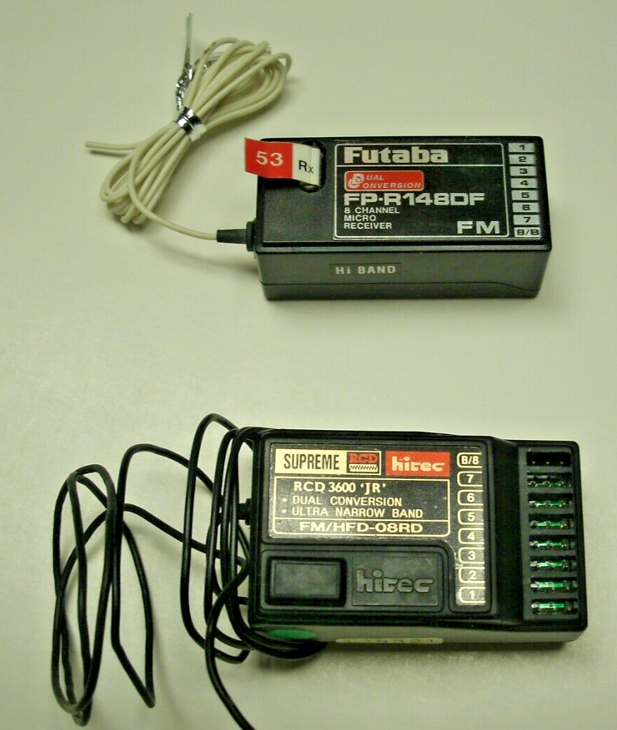 Two 72 Mhz FM Receivers Futaba hitec Used RC | eBay