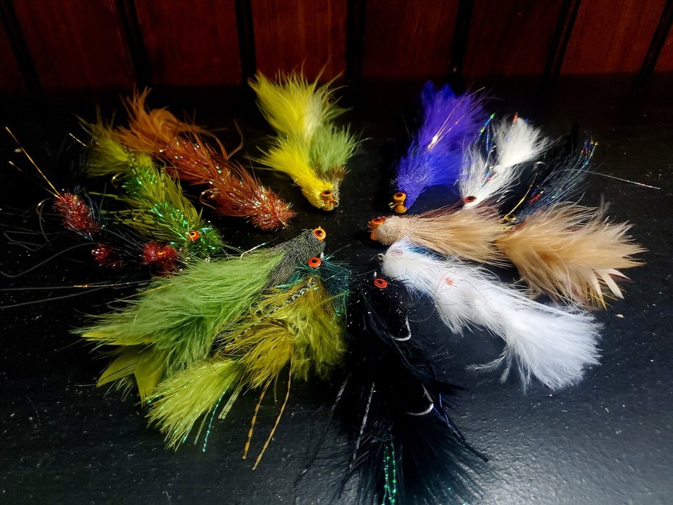 12 Articulated Streamer Fly Selection, Articulated Fishing Fly ...