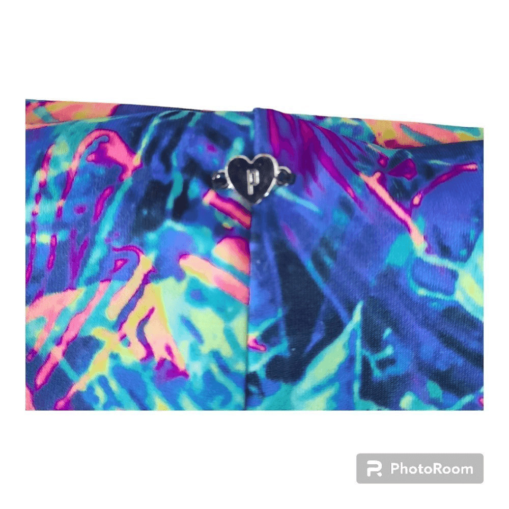 Pink Victorias Secret Neon Tropical Print Bikini Swim… Gem