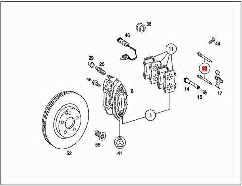 Genuine MERCEDES X222 A197 A205 A217 C190 C197 Ts bolt parts kit ...