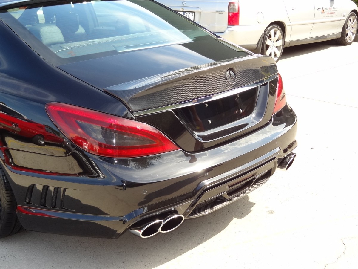 Mercedes Cls Wald Black Mercedes CLS W218 CARBON FIBRE BOOT SPOILER