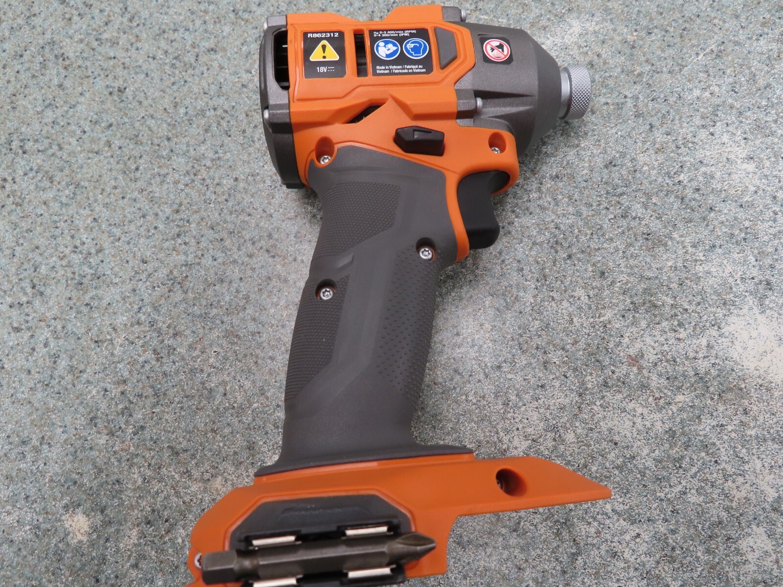 RIDGID R862312 18v Impact Driver 4-Mode 1/4-Inch Brushless Bare Tool ...