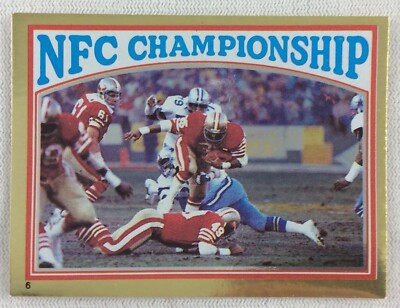 NFL 1982 Topps Football Sticker#006-1981 NFC Championship | eBay
