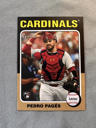 2024 Topps Heritage #704 Pedro Pagés St. Louis Cardinals Rookie SP | eBay