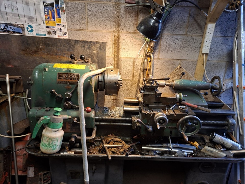lathe metal working used Student supplied by stedall tool company ltd ...