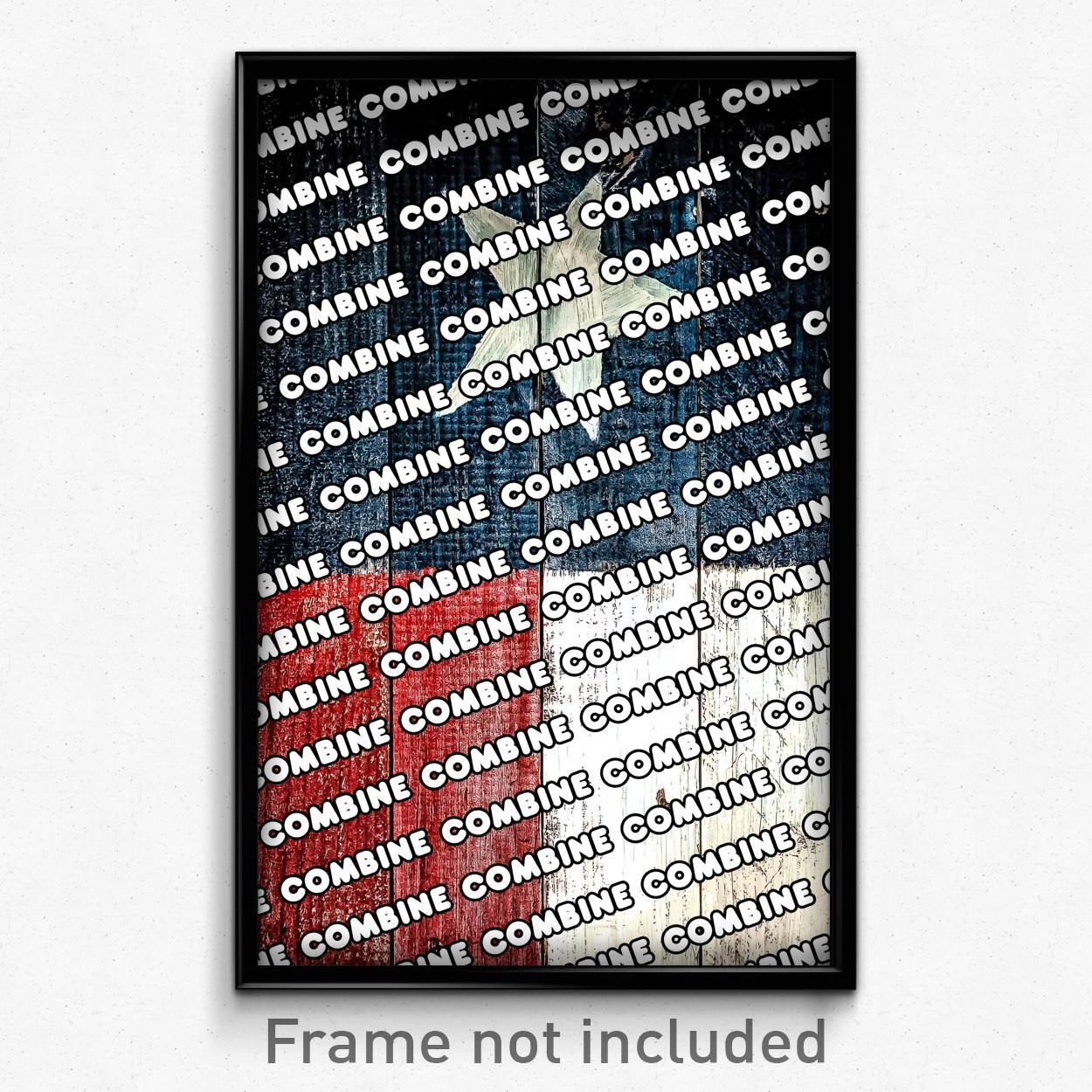 Combine Texas Poster (TX City Souvenir 11x17 Town Print) | eBay